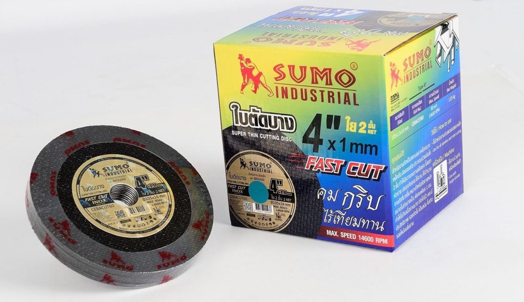 ใบตัด 4"x1.0x16mm ใย 2 ชั้น Fast Cut SUMO - SMP FORTUNE INTERNATIONAL ...